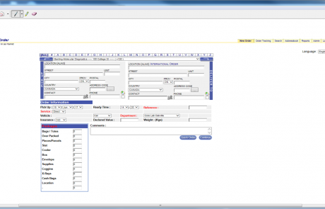 Place Online Order | R Courier Online Ordering System
